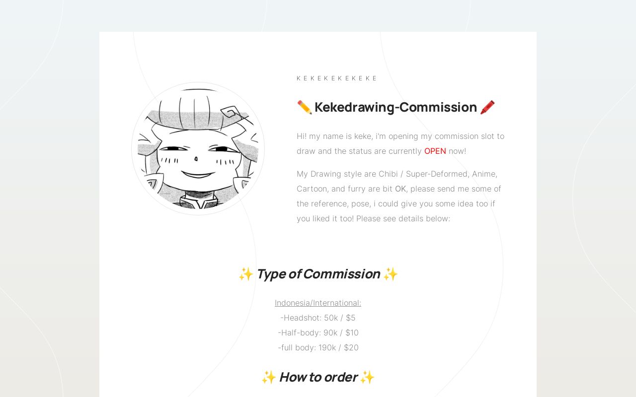 Kekedrawing-commission